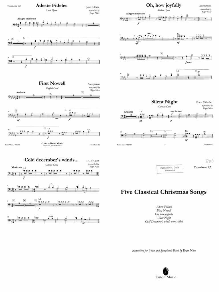 Five Classical - Trombone 1C en 2C - A3 | PDF