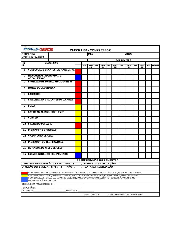 CHECK - LIST COMPRESSOR | PDF