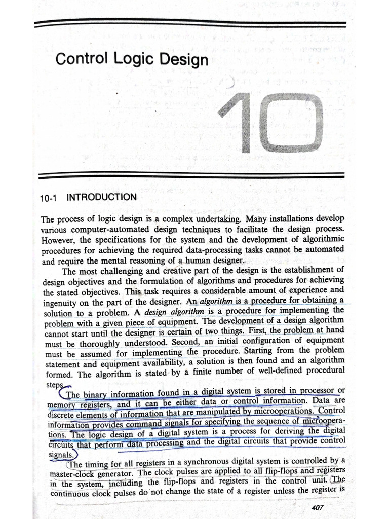 Control Logic Design | PDF