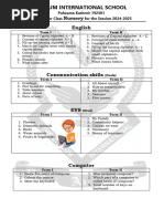 NOF Junior Olympiad Syllabus For UKG-upper KG | PDF