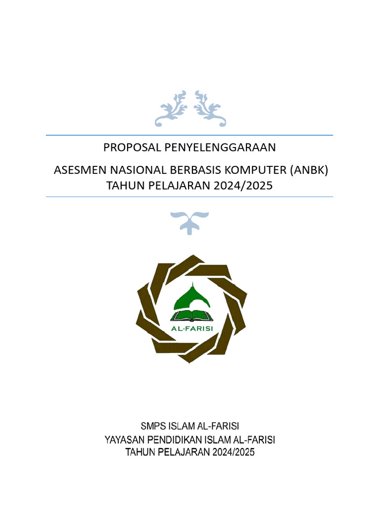 Proposal ANBK 24 - 25 Revisi | PDF | Indonesia