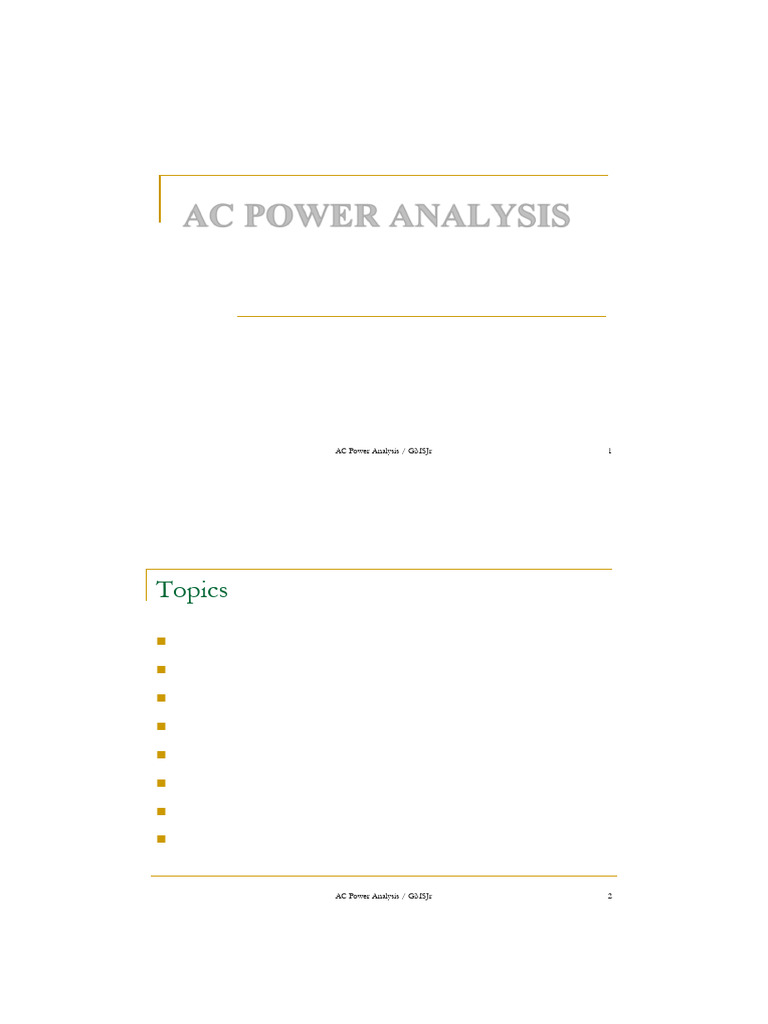 Module 3 - AC Power Analysis Edited1 | PDF