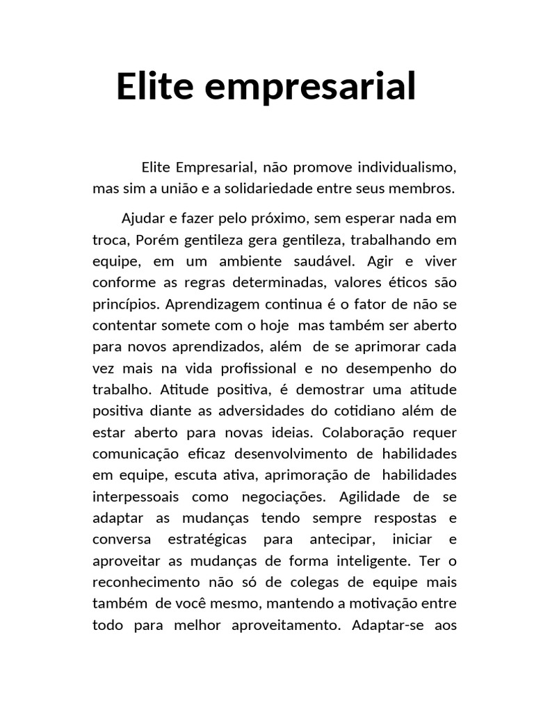 Elite Empresarial | PDF