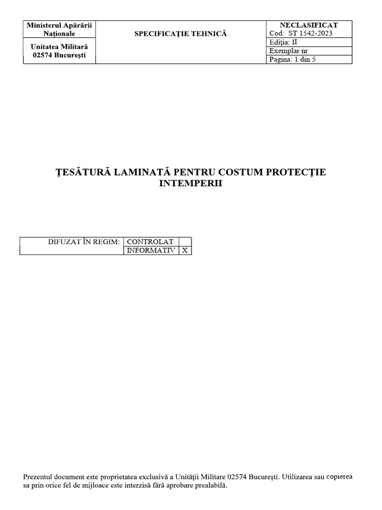 Tesatura Intemperii | PDF