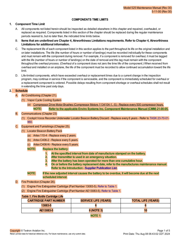 5-11-00 - Components Time Limits | PDF