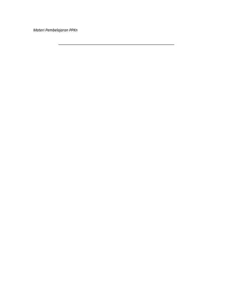 Materi Pembelajaran Ppkn-3 | PDF