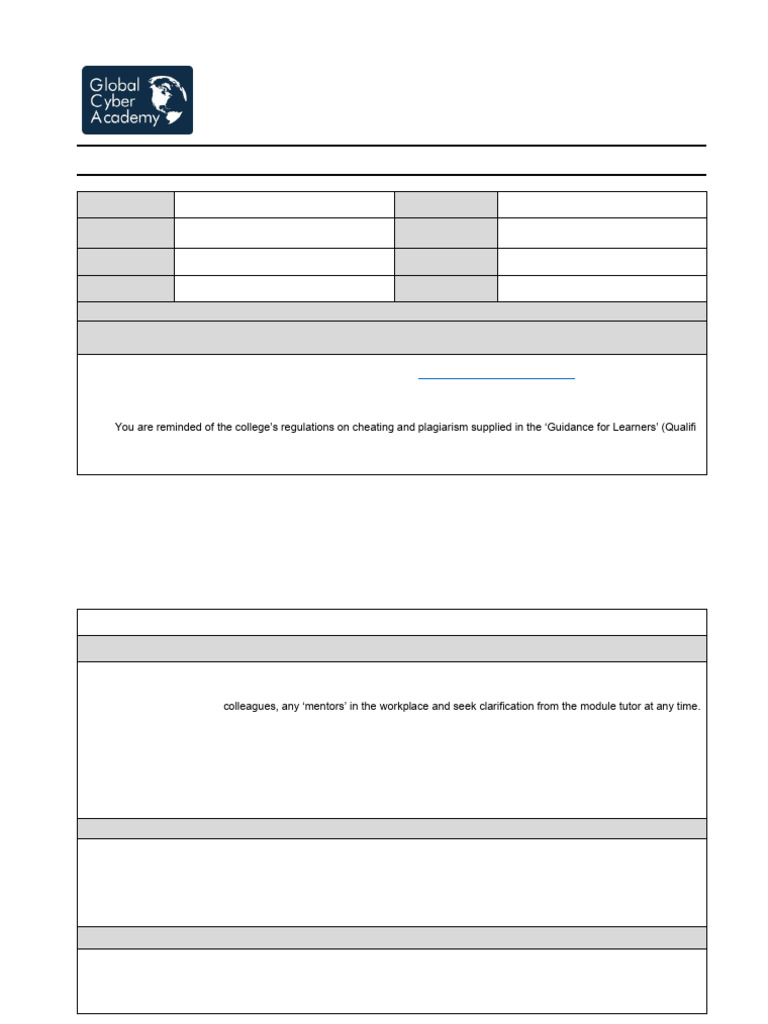 L3M3 Assignment Brief | PDF
