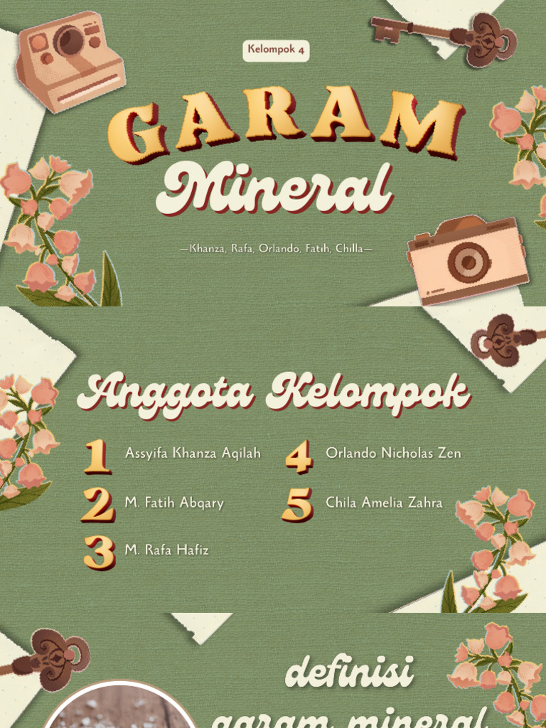 Garam Mineral - KLMPK 4 | PDF | Physical Chemistry | Molecules