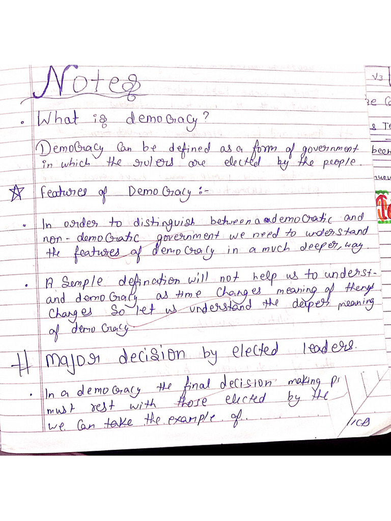 Civics CH 1,2 Notes and Question Answers | PDF