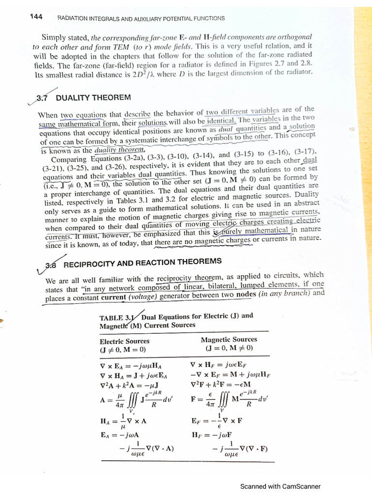 Lecture 14 Duality and Reciprocity Theorem | PDF