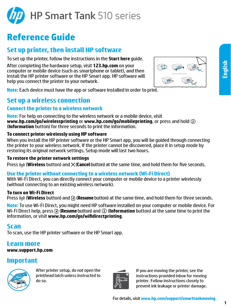 HP Smart Tank: 510 Series | PDF