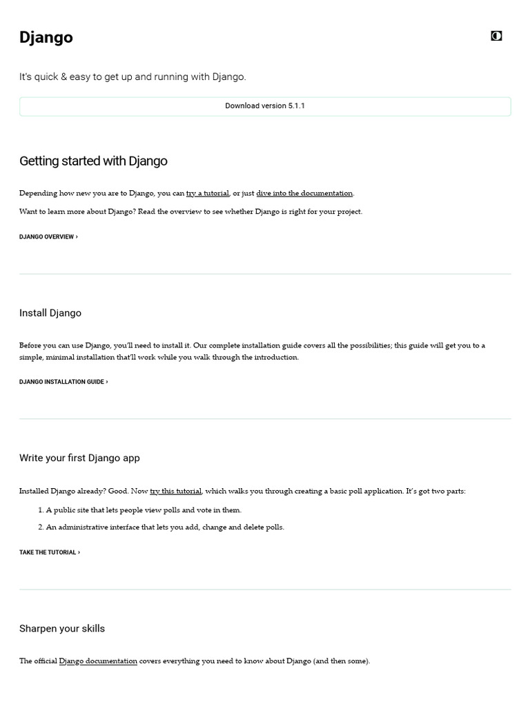Getting Started With Django - Django | PDF