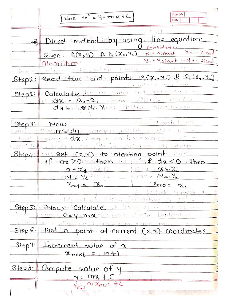 CG UNIT 1 (All Algorithms) | PDF | Algorithms | Algorithms And Data ... CG UNIT 1 (All Algorithms) | PDF | Algorithms | Algorithms And Data ...