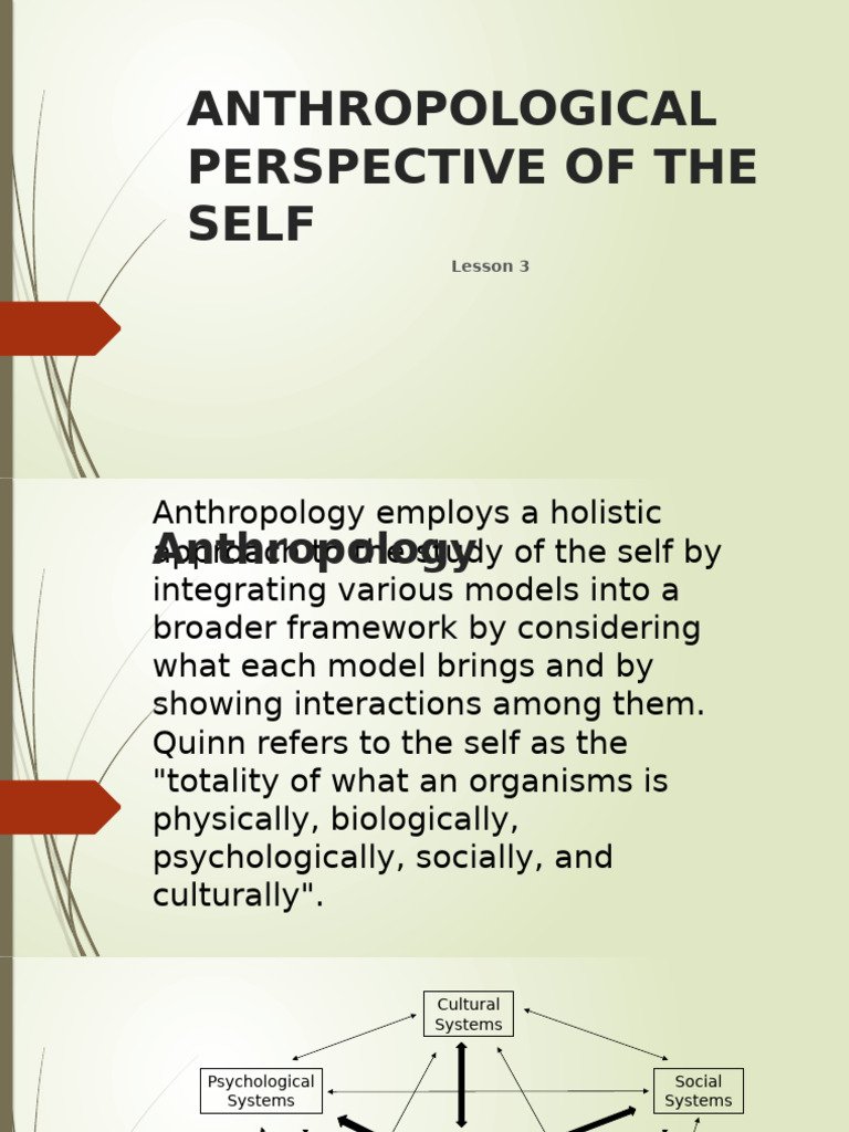 Understanding The Self Anthropological Perspective of The Self | PDF