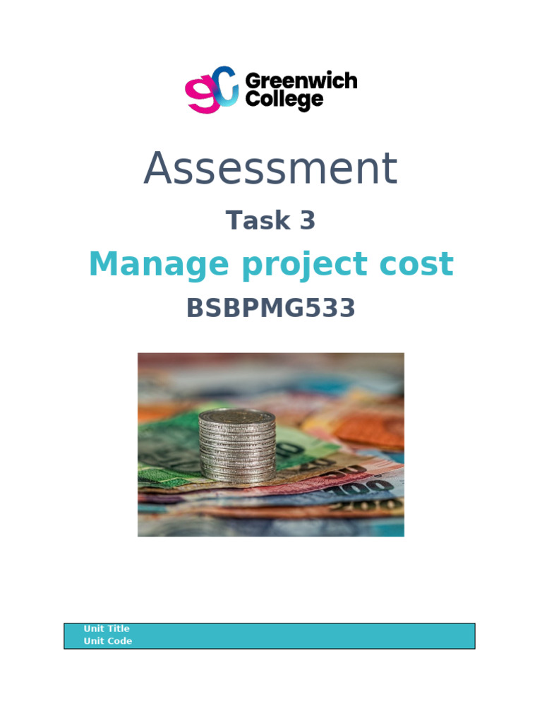 BSBPMG533 - Assessment Task 3 2024 | PDF | Project Management | Cost Accounting