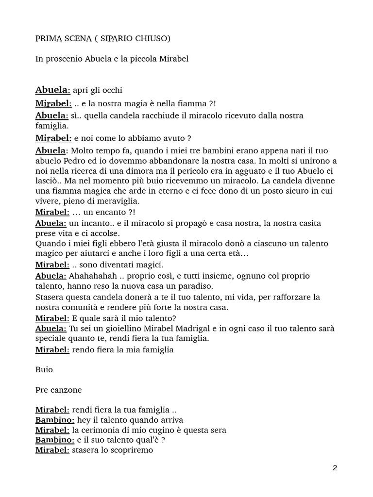 Copione Encanto | PDF