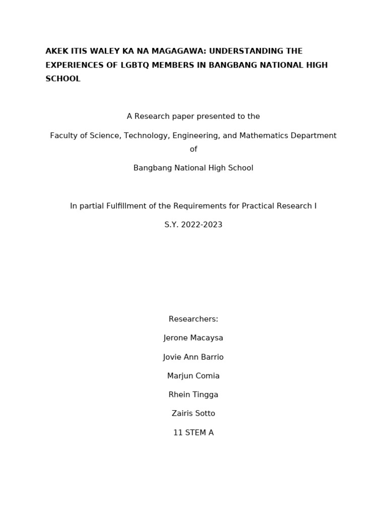 Practical Research 1 | PDF