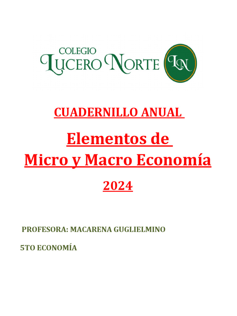 Cuadernillo Micro y Macro | PDF