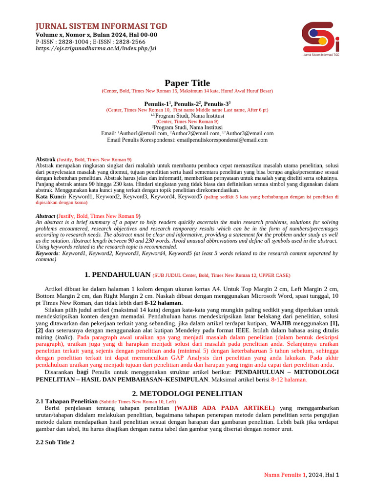 Template JURSI TGD 2024 | PDF