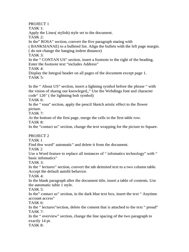 Test Mos Word | PDF
