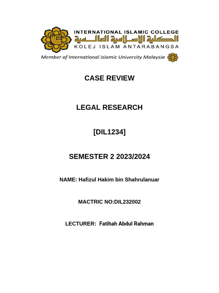 Case Review + Legal News (Legal Research) | PDF | Rape | Prosecutor