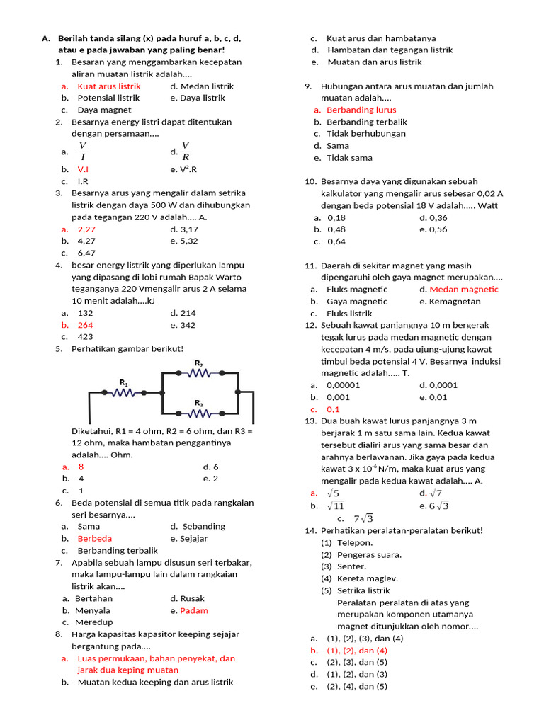 Soal Pas Fisika Xii | PDF