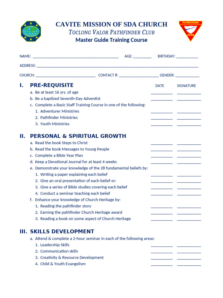 MG Checklist | PDF