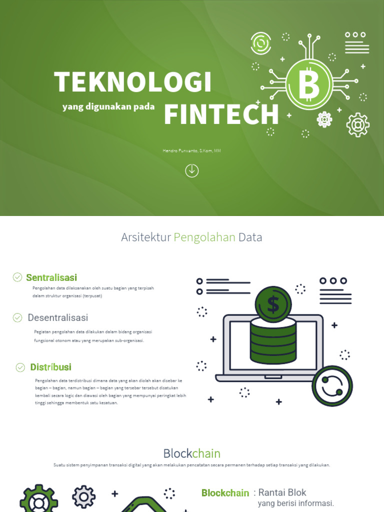 Teknologi Yang Digunakan Dalam Fintech | PDF
