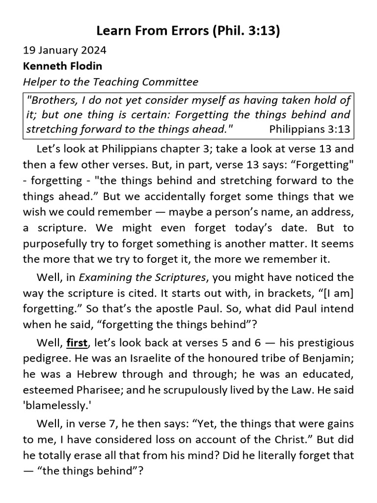 2024 Jan MW Learn From Errors Single | PDF