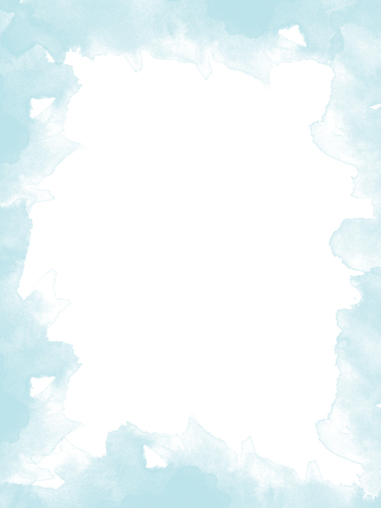 Documento A4 acuarela Hoja de papel azul | PDF