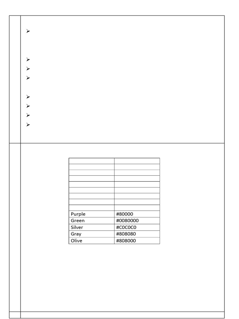 HTML Font, Body, HR, Bgsound, Img | PDF