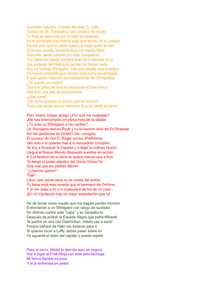 Monkey D Luffy | PDF