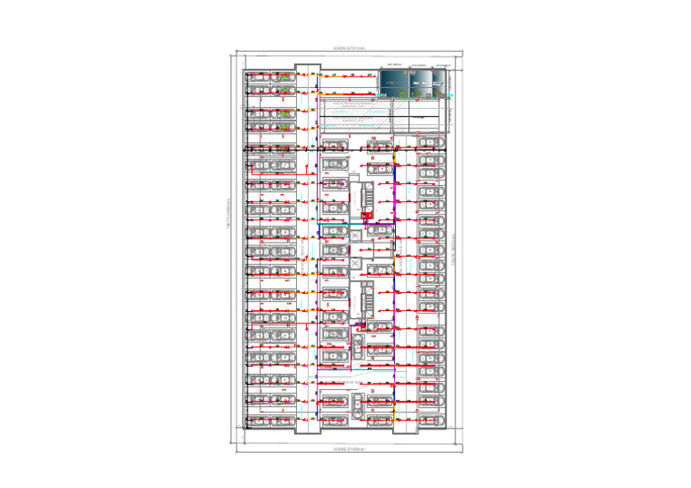 BCPL MEP FF Basement Sprinkler Layout 2023 | PDF