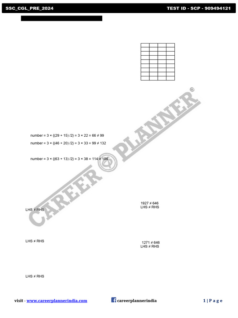SSC CGL Pre 01 (Eng Sol) 6th Sep | PDF