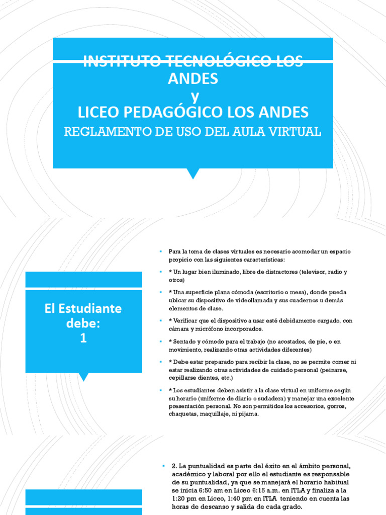 Manual de Convivencia Virtual Itla - Liceo 2020 | PDF | Videotelefonía