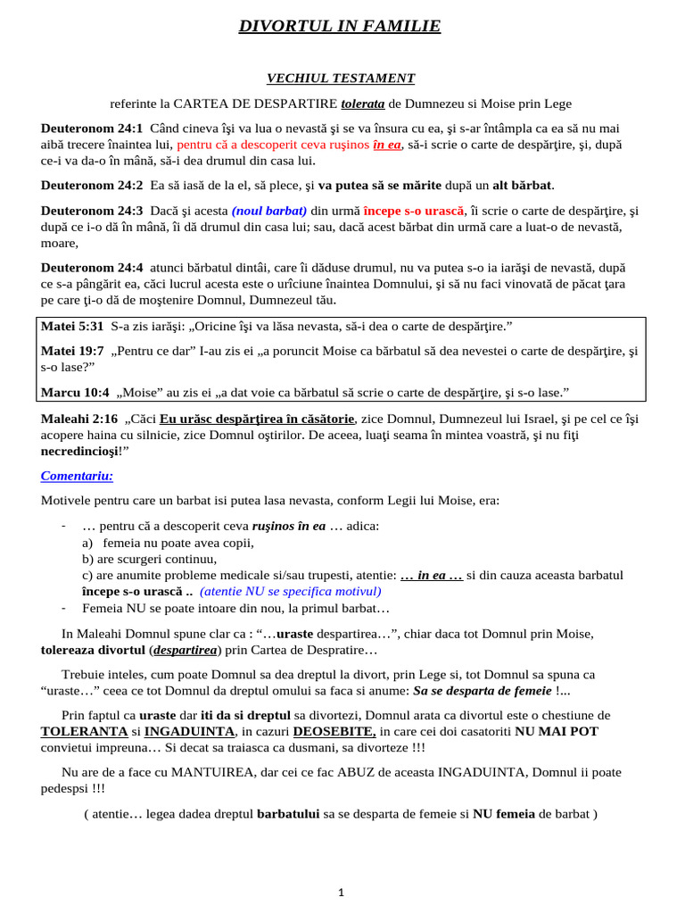 Divortul in Familie | PDF