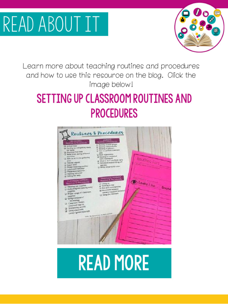 Routines Procedures Checklist | PDF