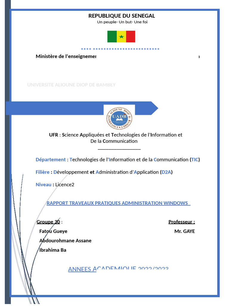 Rapport Admin Windows 2024G30 | PDF