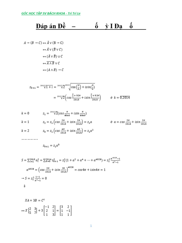 Giai Dai So de 7 K60 | PDF