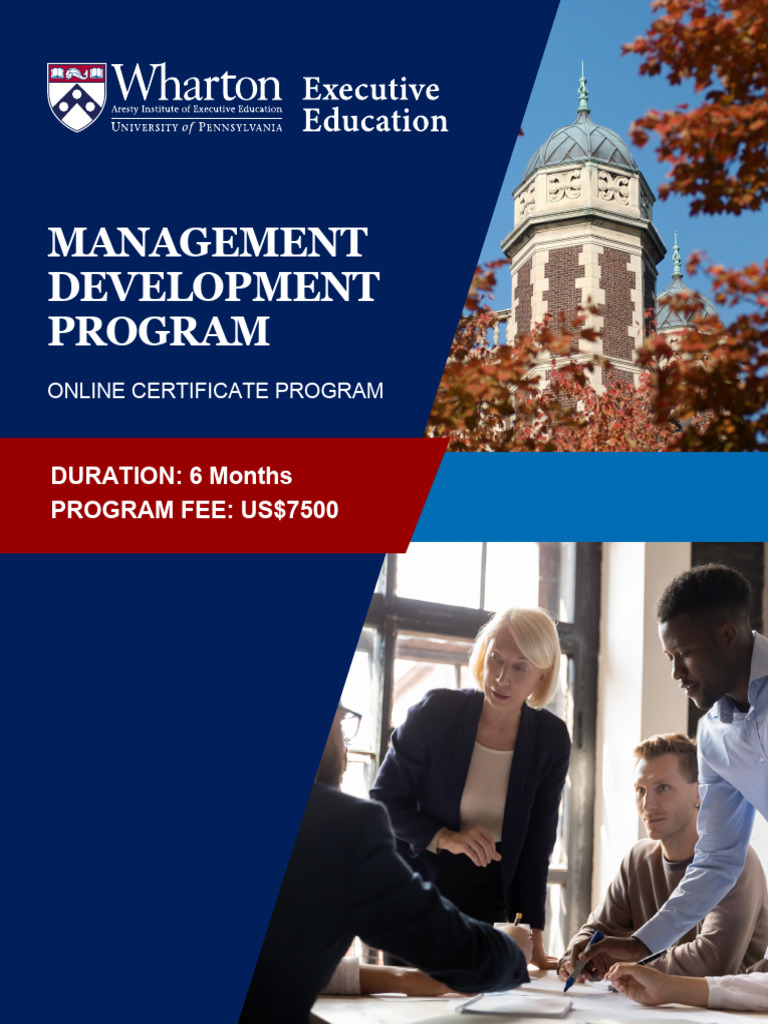 Brochure-Wharton-Management Development 20-10-2023 V45 | PDF | Mindset ...