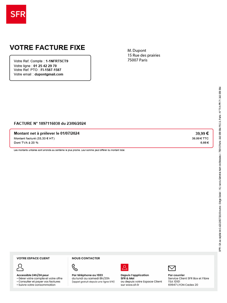 SFR Facture | PDF
