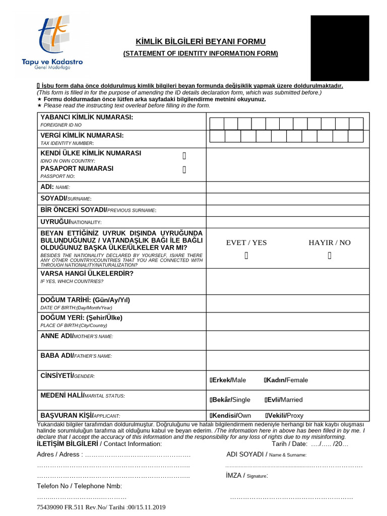 KIMLIK_BILGILERI_BEYANI_FORMU 11.10.2021 (1) | PDF