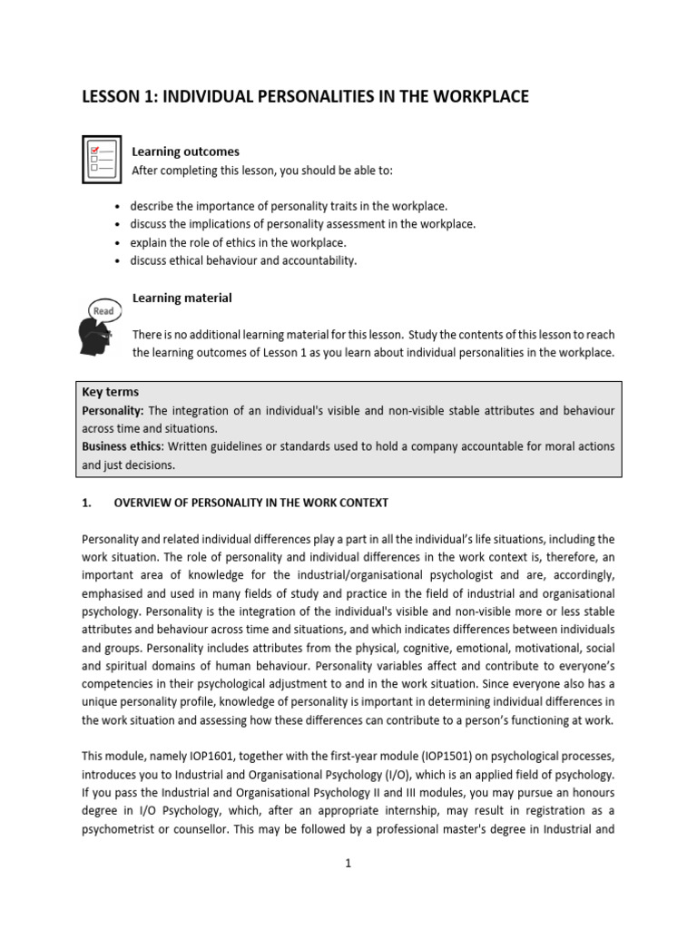 Iop1601 Lesson 1 2024 Pdf