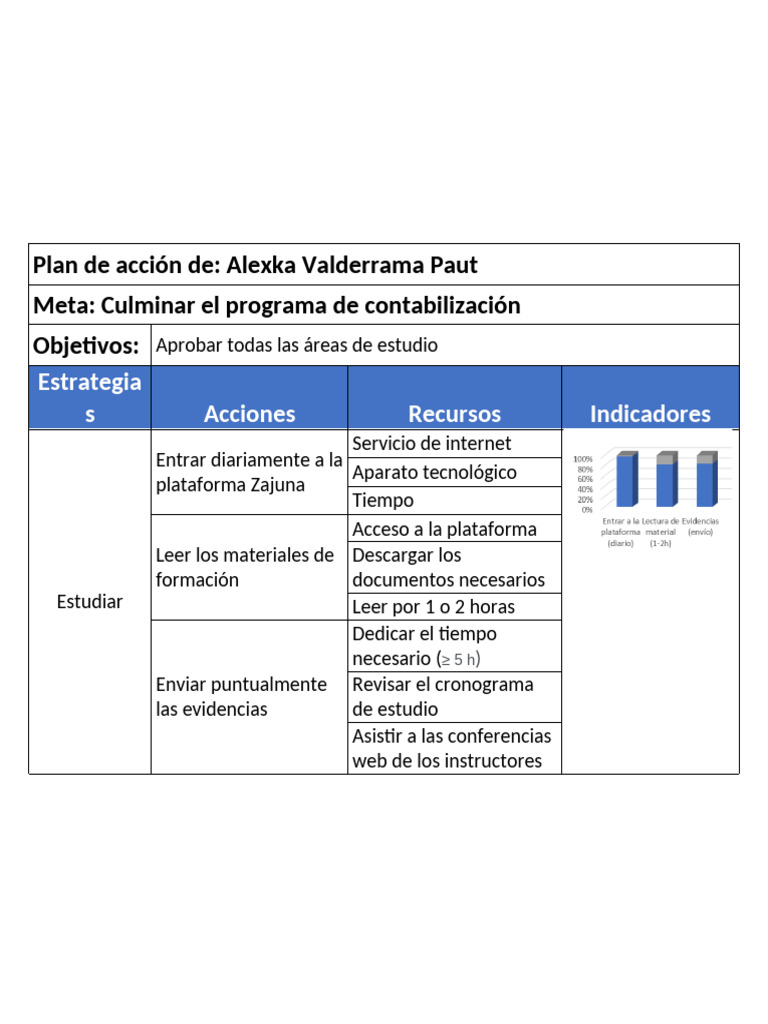 Anexo Plan de Accion | PDF