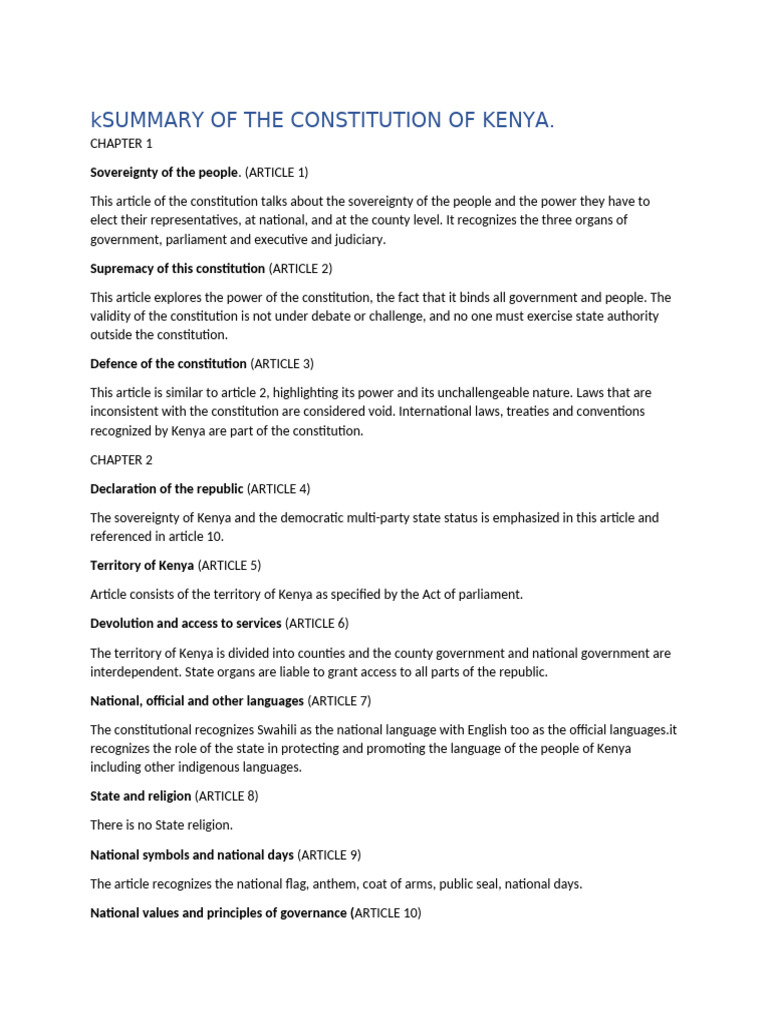 Constitutional Summary | PDF | Presidents Of The United States ...