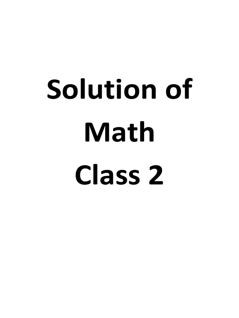 Solution Math 2 | PDF