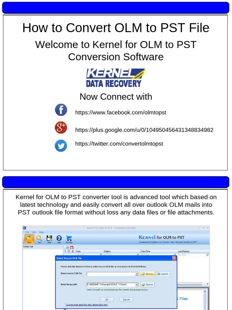 How To Convert OLM To PST File | PDF