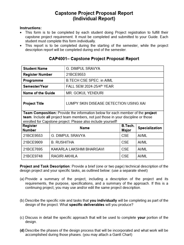 CapstoneProject Review1 | PDF