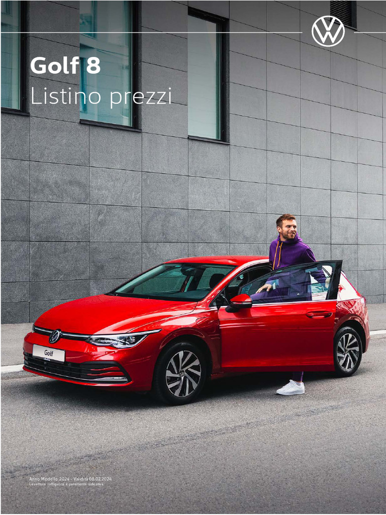 Listino Prezzi Volkswagen Golf 8 | PDF