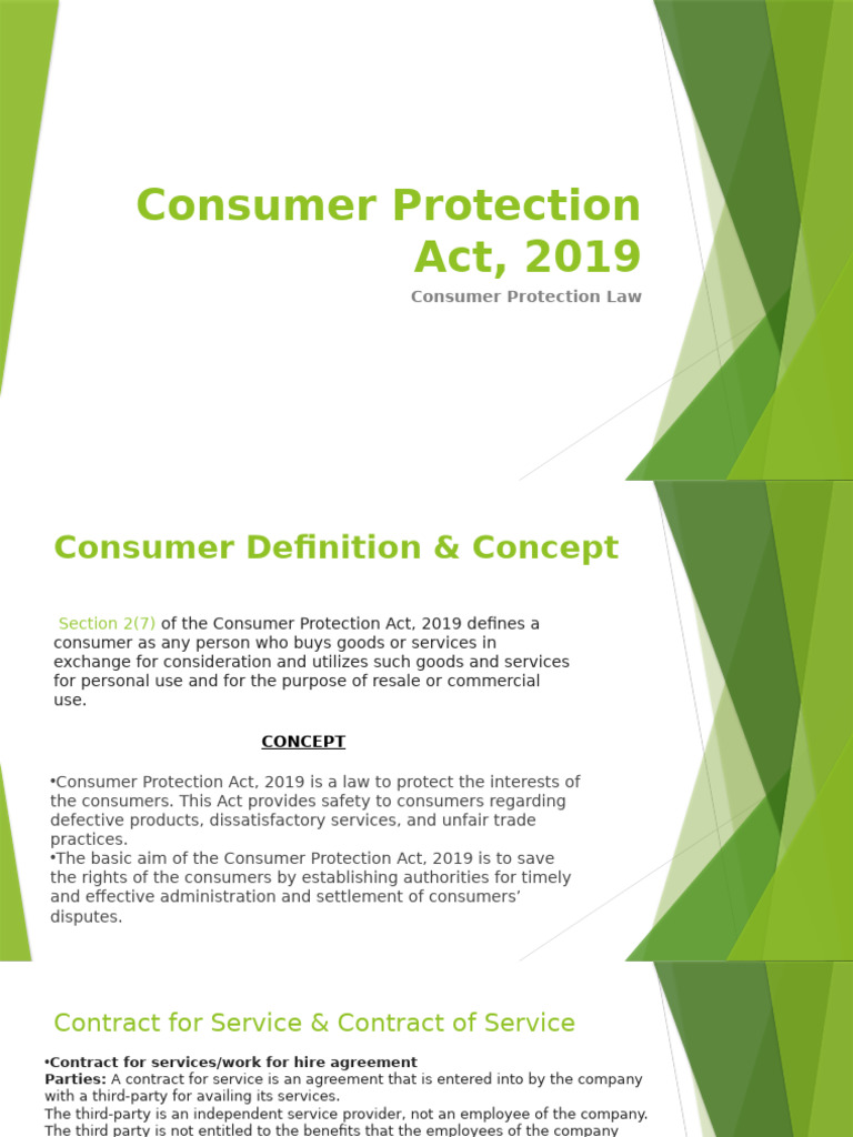 Consumer Protection Act, 2019 | PDF